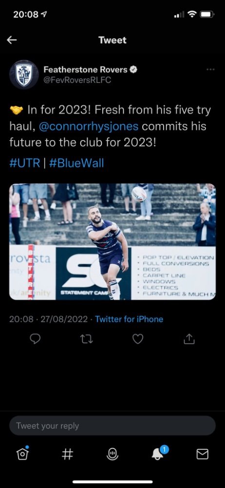 Connor Jones - Featherstone Rovers - Total Rugby League Fans Forum
